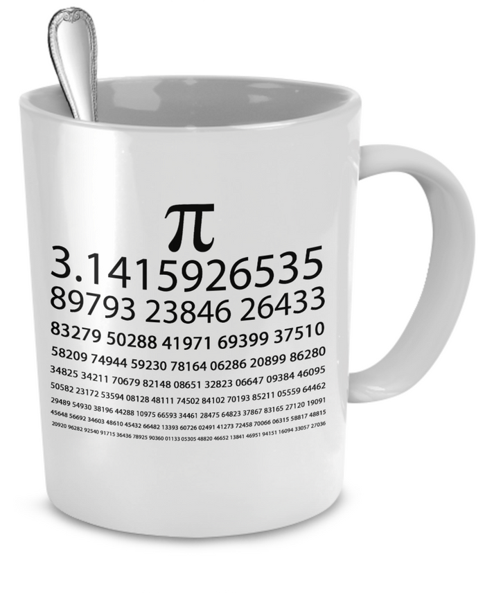 Pi Chart White Mug – The VIP Emporium