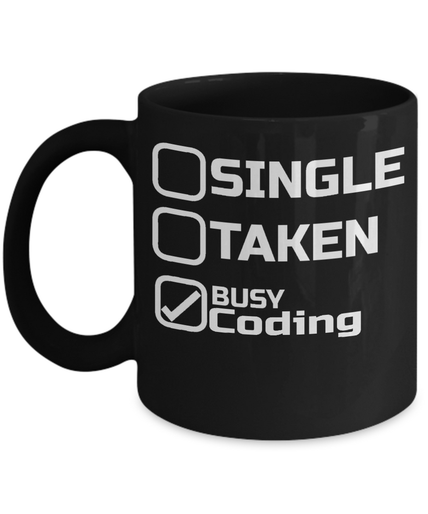 Gift for Coders and Programmers - Busy Coding Mug